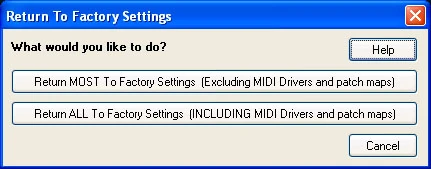 Return to Factory Settings | Band in a Box Wiki | Fandom