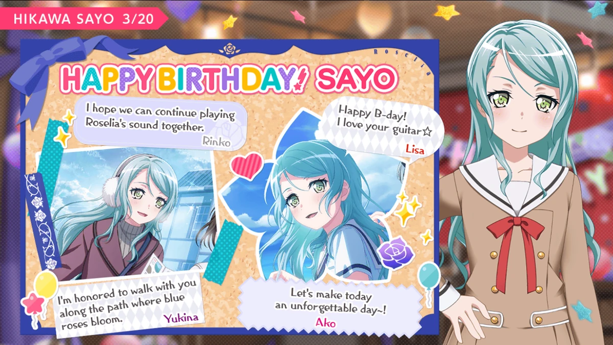 Precious Birthday! (Hikawa Sayo)/Card Story | BanG Dream! Wikia | Fandom