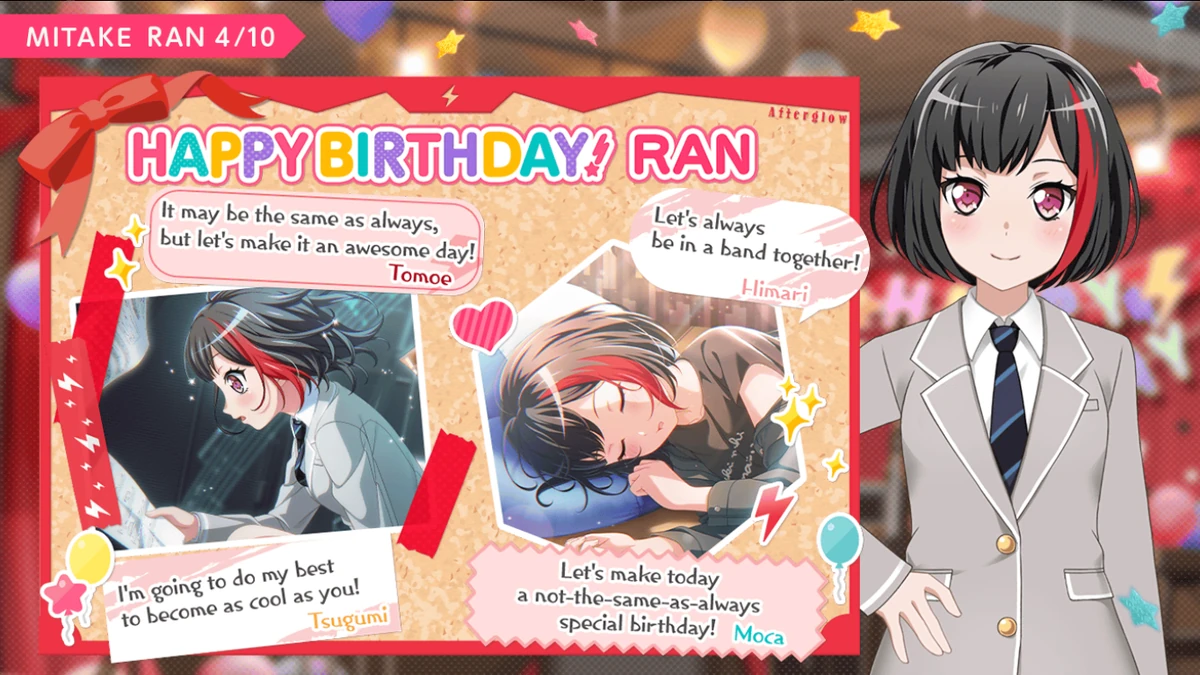 Precious Birthday! (Mitake Ran)/Card Story | BanG Dream! Wikia | Fandom