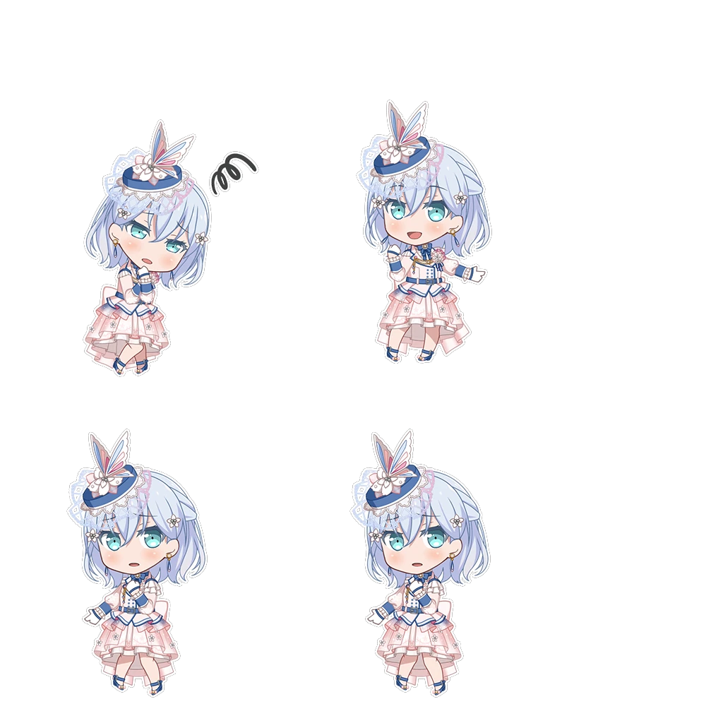 chibi rem pixel art