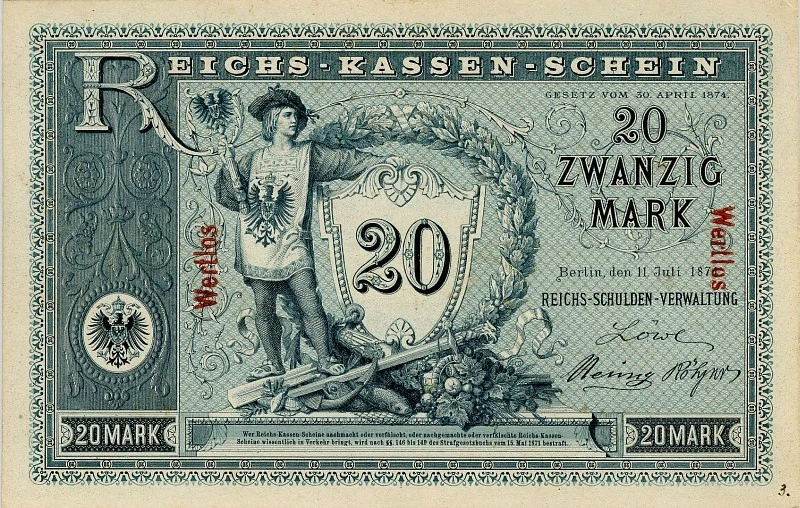 Germany/德国/Pick002/20Marks | Banknote Wiki | Fandom