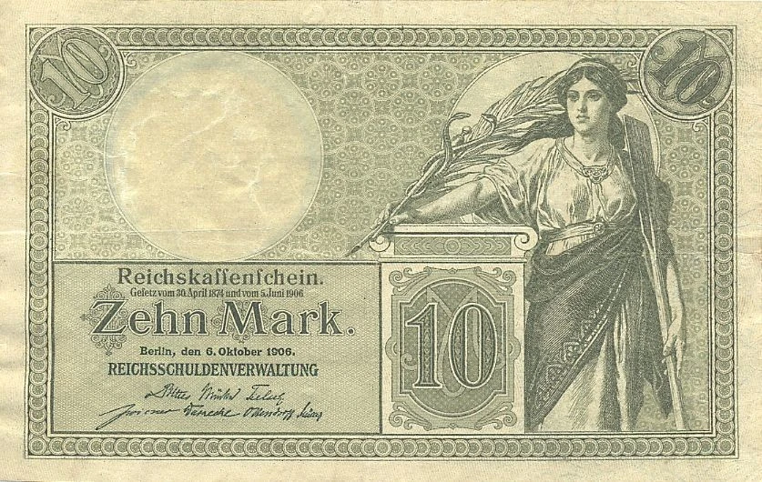 Germany/德国/Pick009/10Marks | Banknote Wiki | Fandom