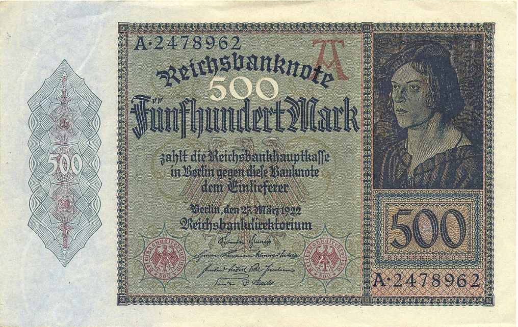 Germany/德国/Pick073/500Marks | Banknote Wiki | Fandom
