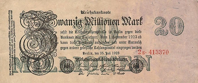 Germany/德国/Pick097/20000000Marks | Banknote Wiki | Fandom