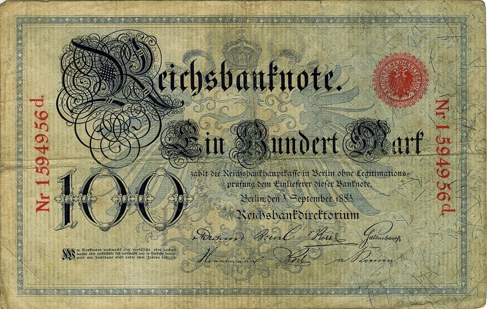 Germany/德国/Pick012/100Marks | Banknote Wiki | Fandom