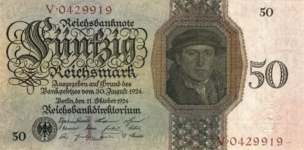 Germany/德国/Pick177/50Marks | Banknote Wiki | Fandom