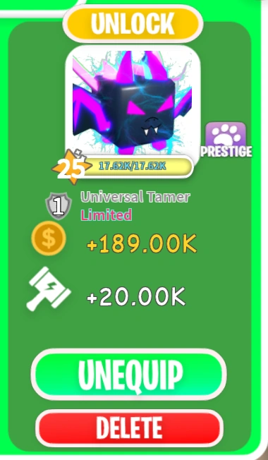 Universal Tamer | Banning Simulator 2 Wiki | Fandom