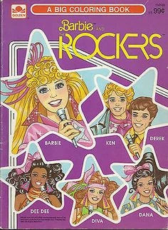 barbie and the rockers coloring pages
