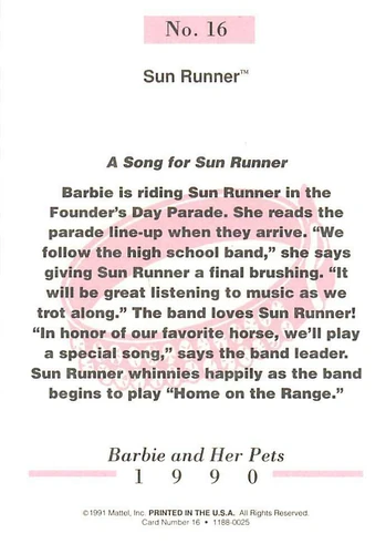 No. 16 Sun Runner | Barbie Wiki | Fandom