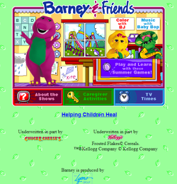 Pbs Kids Barney 일정 PBS Kids Program Breaks/Split Recording