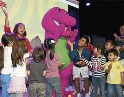 Barney Live Auf Der Bühne