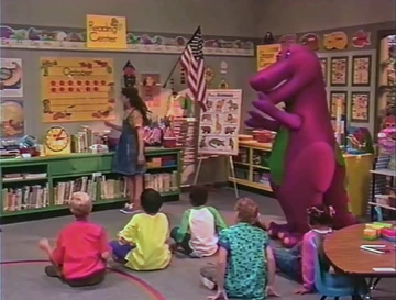 Barney Goes To School 1996