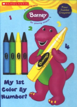 barney's coloring book 1990