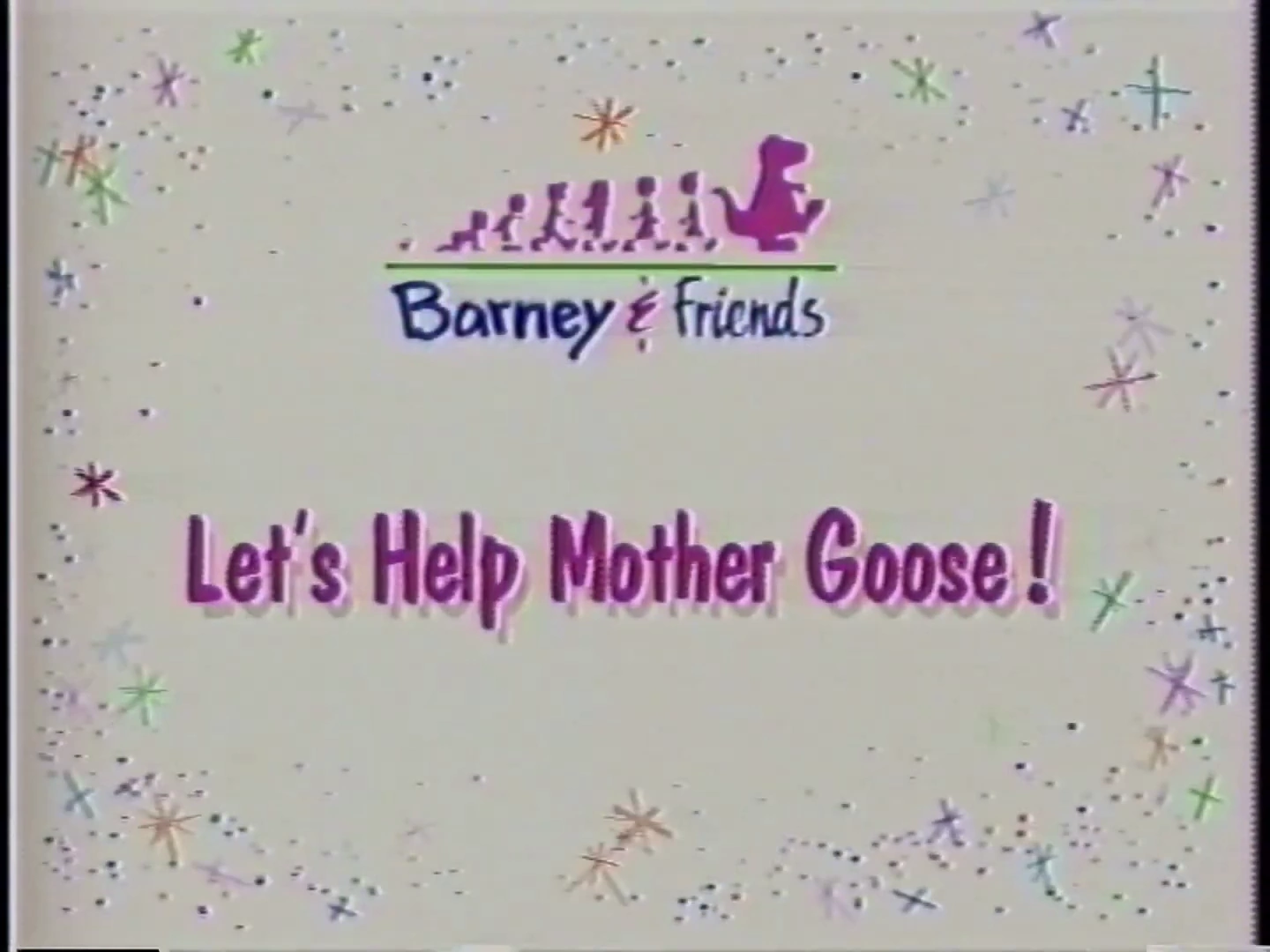 Barney Lets Help Mother Goose Barney Rhymes With Mother Goose & Lets