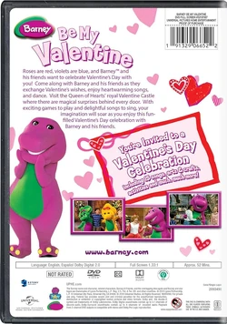 barney valentine coloring pages