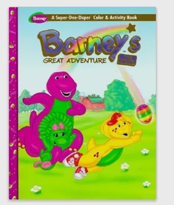 coloring book barney