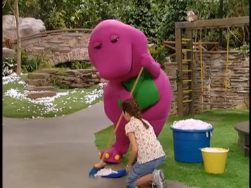 Clean Up Time Barney