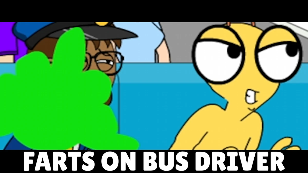 Yellow Alien Misbehaves in the Front Row of the Bus/Farts on the Bus ...