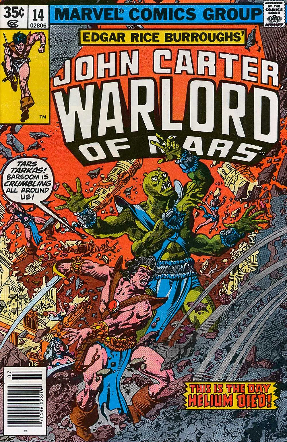 Warlord of Mars (Marvel) : Issue 14 | Encyclopedia Barsoomia Wiki | Fandom