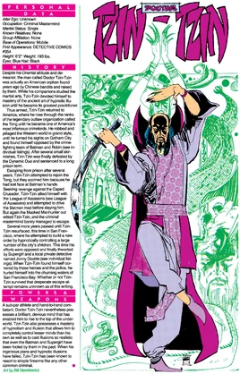 Doctor Tzin-Tzin | Batman Wiki | Fandom