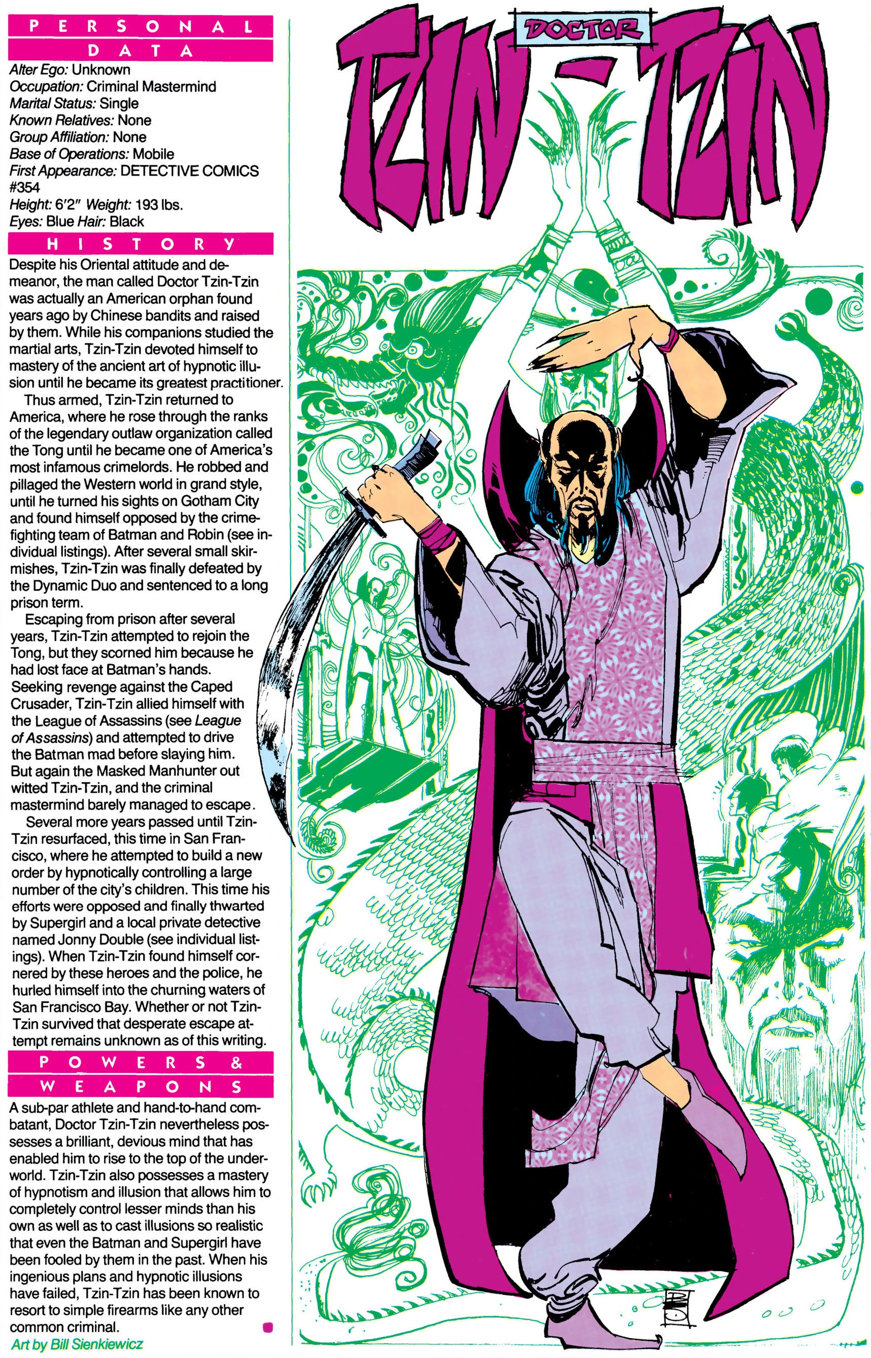 Doctor Tzin-Tzin | Batman Wiki | Fandom