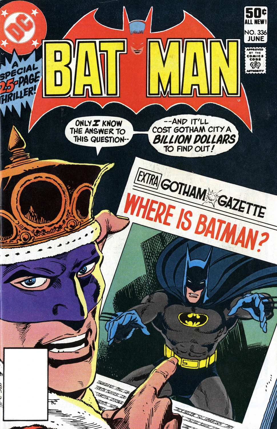 Batman Vol.1 336 | Batpedia | Fandom