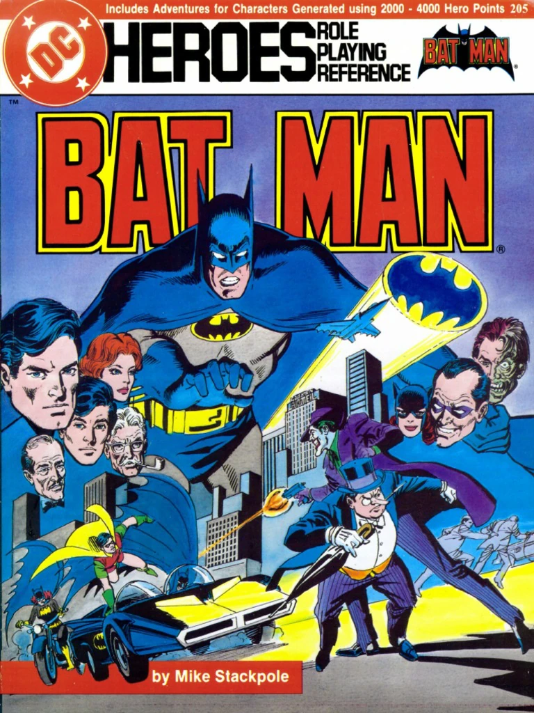 DC Heroes Role-Playing Reference: Batman | Batman Wiki | Fandom