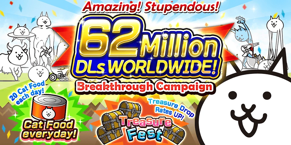 Million Downloads Event/62 Million | Battle Cats Wiki | Fandom