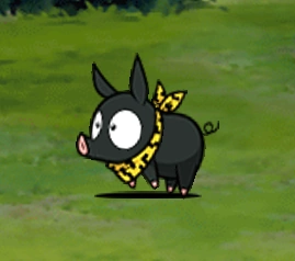 Ryoga Hibiki (Pig) (Uber Rare Cat) | Battle Cats Wiki | Fandom