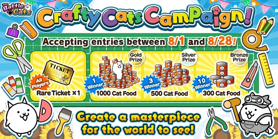 PONOS Campaigns/Crafty Cats Campaign (2024) | Battle Cats Wiki | Fandom