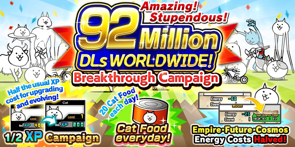 Million Downloads Event/92 Million | Battle Cats Wiki | Fandom