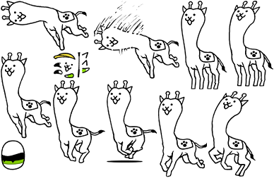 Cat Giraffe Modoki (Special Cat)/Gallery | Battle Cats Wiki | Fandom