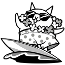 Surfer Cat (Super Rare Cat)/Gallery | Battle Cats Wiki | Fandom