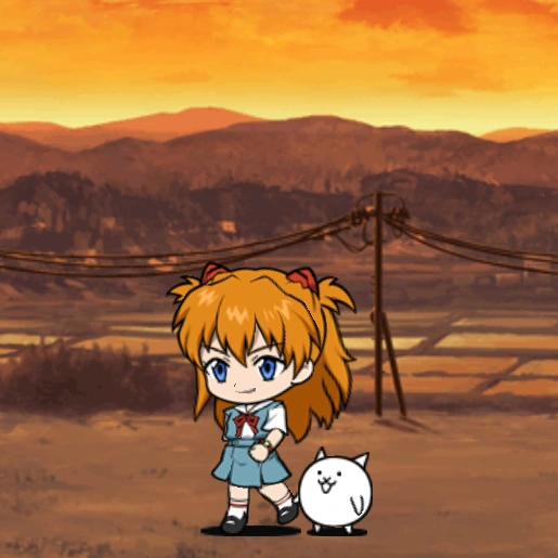 Asuka Langley (Super Rare Cat) | Battle Cats Wiki | Fandom