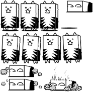 Brainwashed Tank Cat (Super Rare Cat) | Battle Cats Wiki | Fandom