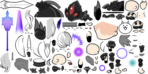 Li'l Valkyrie Dark (Uber Rare Cat)/Animation (KR) | Battle Cats Wiki ...