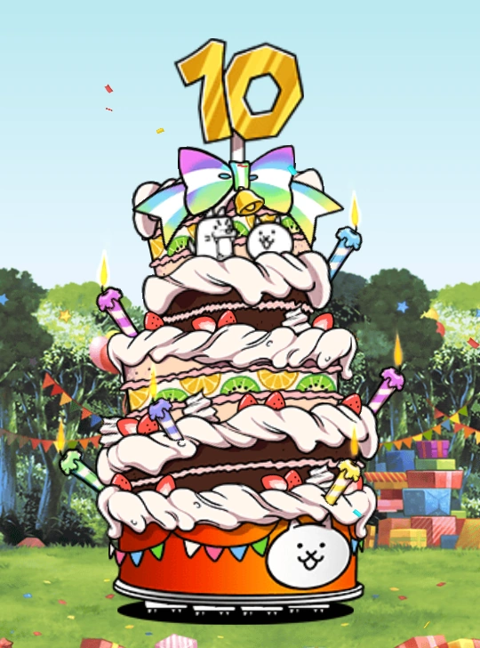 10th Anniv. Cake Doge (Event Enemy) | Battle Cats Wiki | Fandom