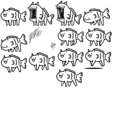 Li'l Fish Cat (Special Cat)/Gallery | Battle Cats Wiki | Fandom