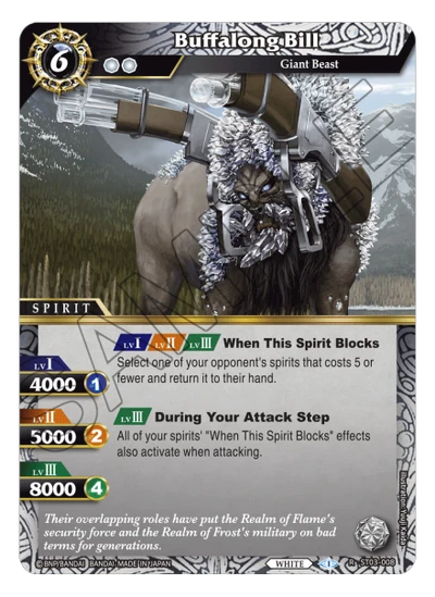 Buffalong Bill | Battle Spirits Saga Wiki | Fandom