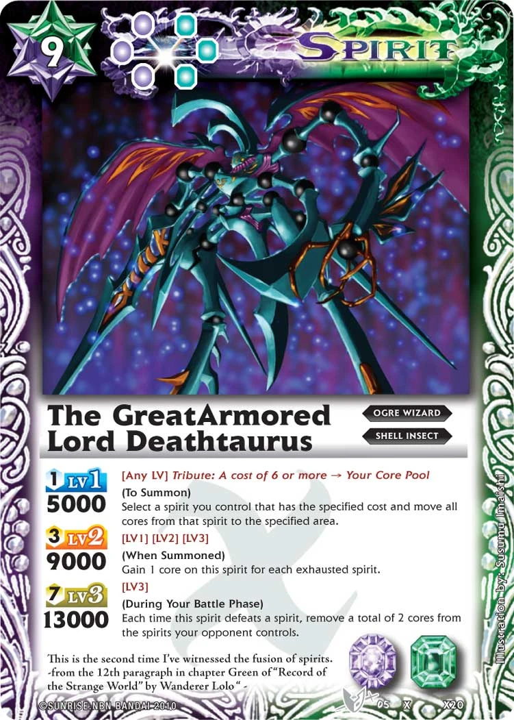The GreatArmoredLord Deathtaurus | Battle Spirits Wiki | Fandom