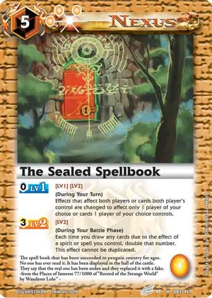 The Sealed Spellbook | Battle Spirits Wiki | Fandom