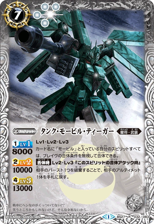 Tank-Mobil-Tiger | Battle Spirits Wiki | Fandom