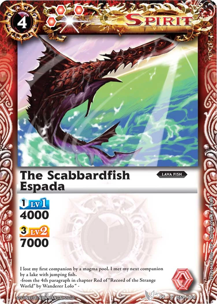 The Scabbardfish Espada | Battle Spirits Wiki | Fandom