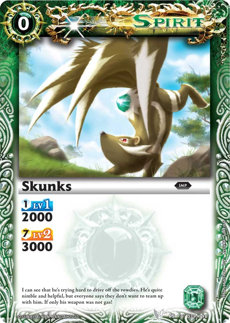 Skunks | Battle Spirits Wiki | Fandom