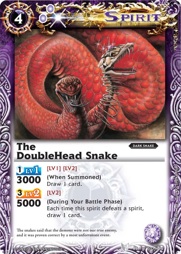 The DoubleHead Snake | Battle Spirits Wiki | Fandom
