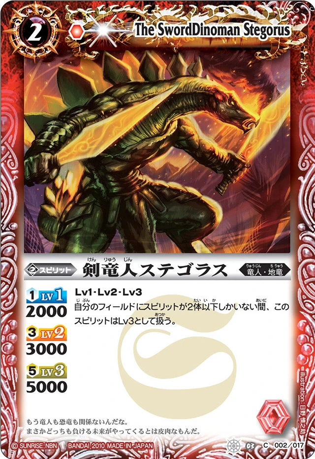 The SwordDinoman Stegorus | Battle Spirits Wiki | Fandom