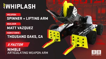 Whiplash (ShowBot) | BattleBots Wiki | Fandom