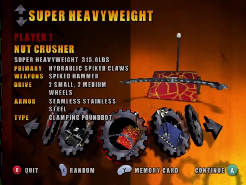 Nut Crusher/BattleBots Video Game | BattleBots Wiki | Fandom