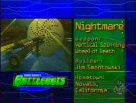 Nightmare | BattleBots Wiki | Fandom