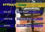 Spaz | BattleBots Wiki | Fandom
